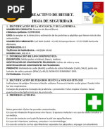 Ficha de Seguridad Reactivo de Biuret | PDF | Agua | Química