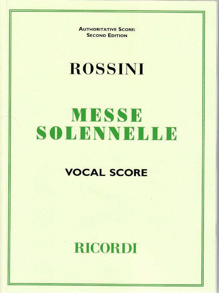 IMSLP830906 PMLP29942 Rossini Messe Solenelle | PDF
