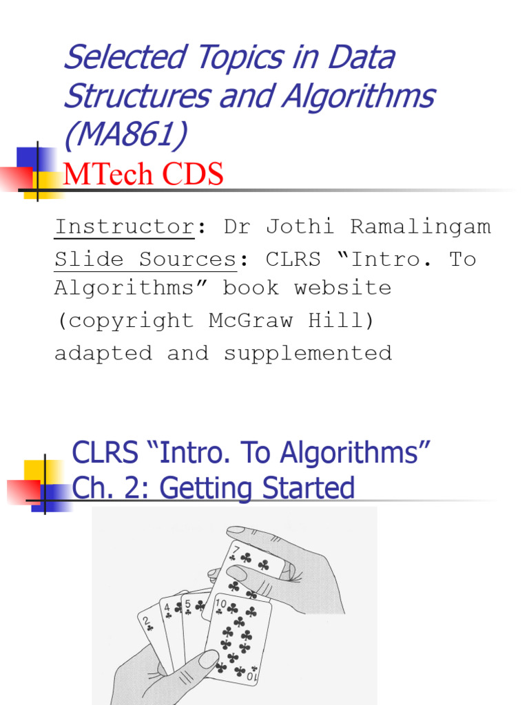CLR SCH 2 Slides | Download Free PDF | Mathematics | Algorithms And Data Structures
