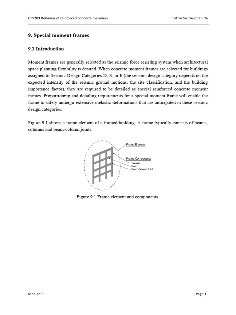 Module 9-ductile frame buildings | PDF | Strength Of Materials | Beam ...