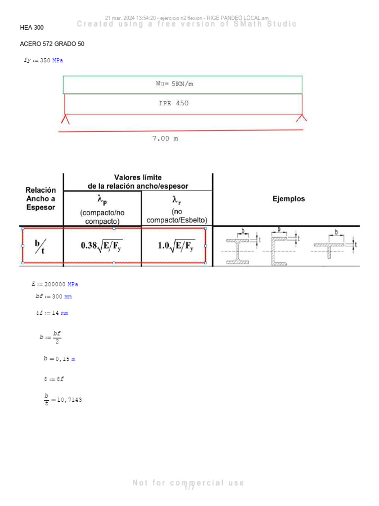 HEA 300 RIGE PANDEO LOCAL LB 7m | PDF | Análisis estructural ...