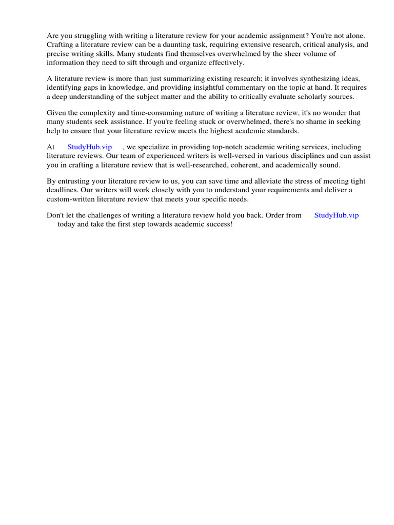 Sample Literature Review Rmit | PDF | Methodology | Literature Review