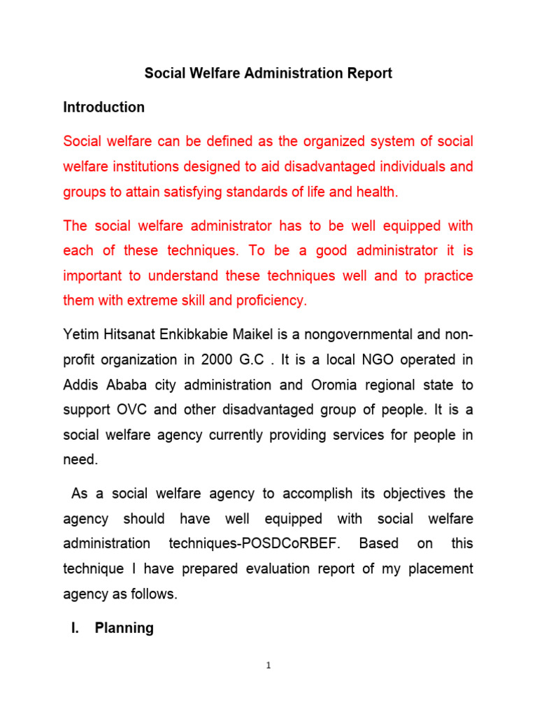 5# Social Welfare Administration | PDF | Evaluation | Social Work