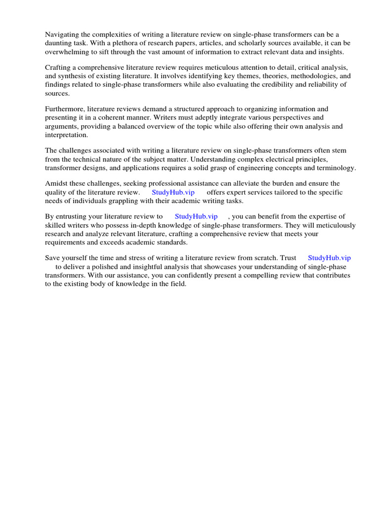 Single Phase Transformer Literature Review | PDF | Transformer ... Single Phase Transformer Literature Review | PDF | Transformer ...