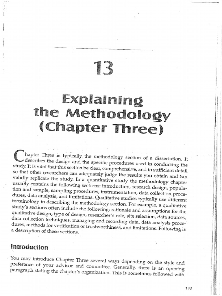 Explaining The Methodology | PDF