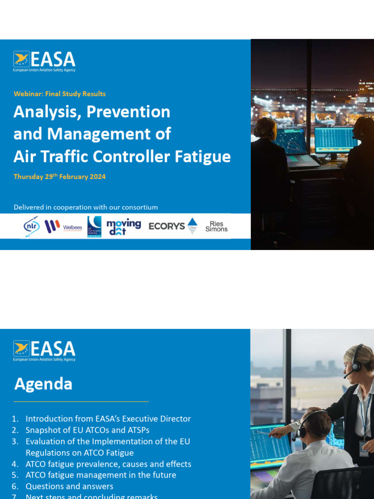 Easa - Atco Fatigue Study - Final Results - 29 Feb. 2024 | PDF | Risk | Risk Management