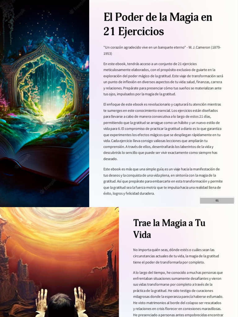 El Poder de La Magia en 21 Ejercicios | PDF | Gratitud | Bendición