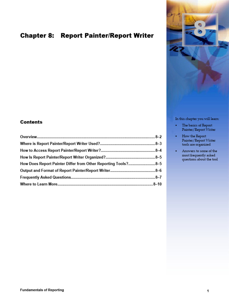 SAP Reporting Tools Guide | PDF | Microsoft Excel | Graphical User Interfaces