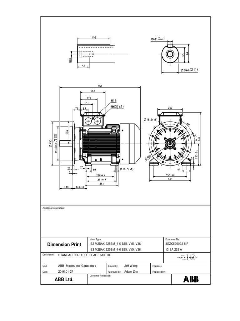 ABB Standard Squirrel Cage Motors | PDF