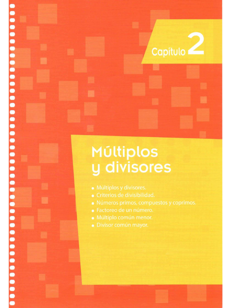 Unidad 2 Múltiplos y Divisores | PDF