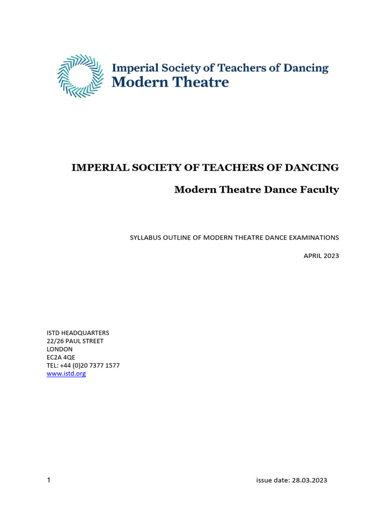 1modern Theatre Syllabus Outline | PDF