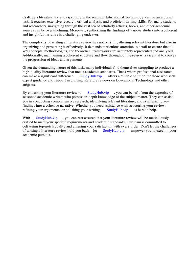 Literature Review Educational Technology | PDF | Educational Technology ... Literature Review Educational Technology | PDF | Educational Technology ...