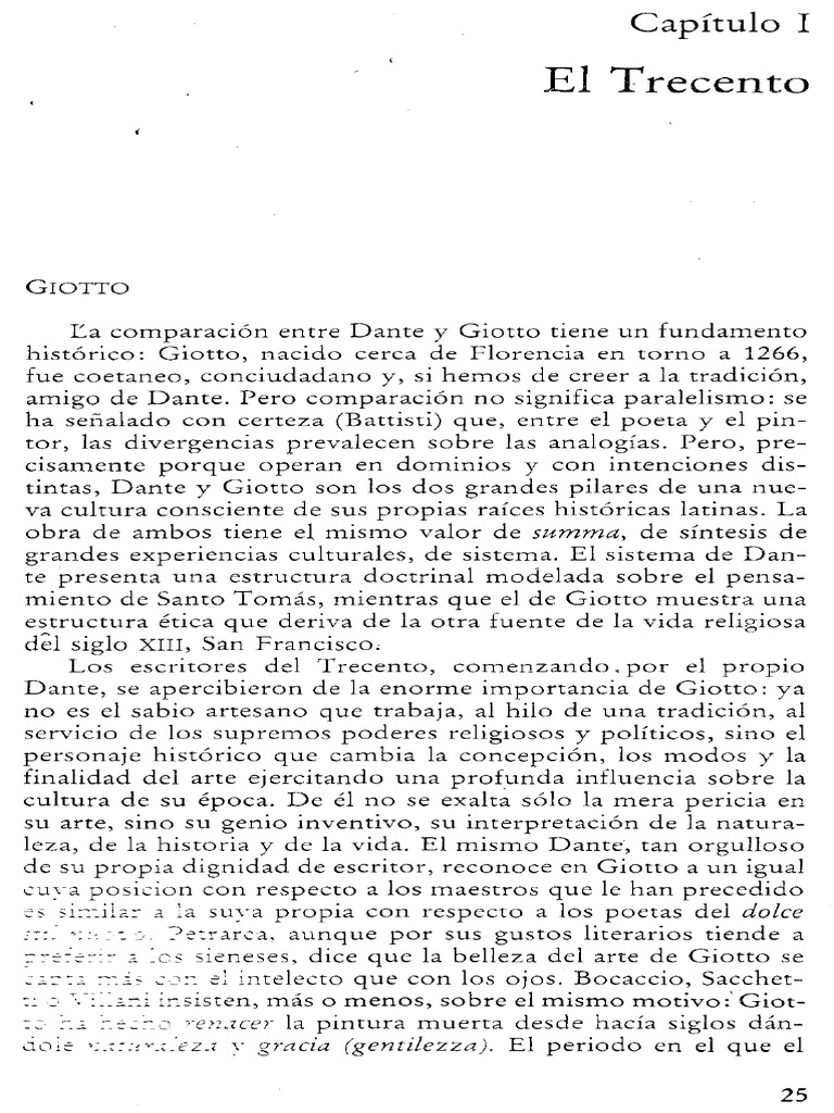 Giotto y Dante: Pilares del Trecento | PDF | Dante Alighieri | Color