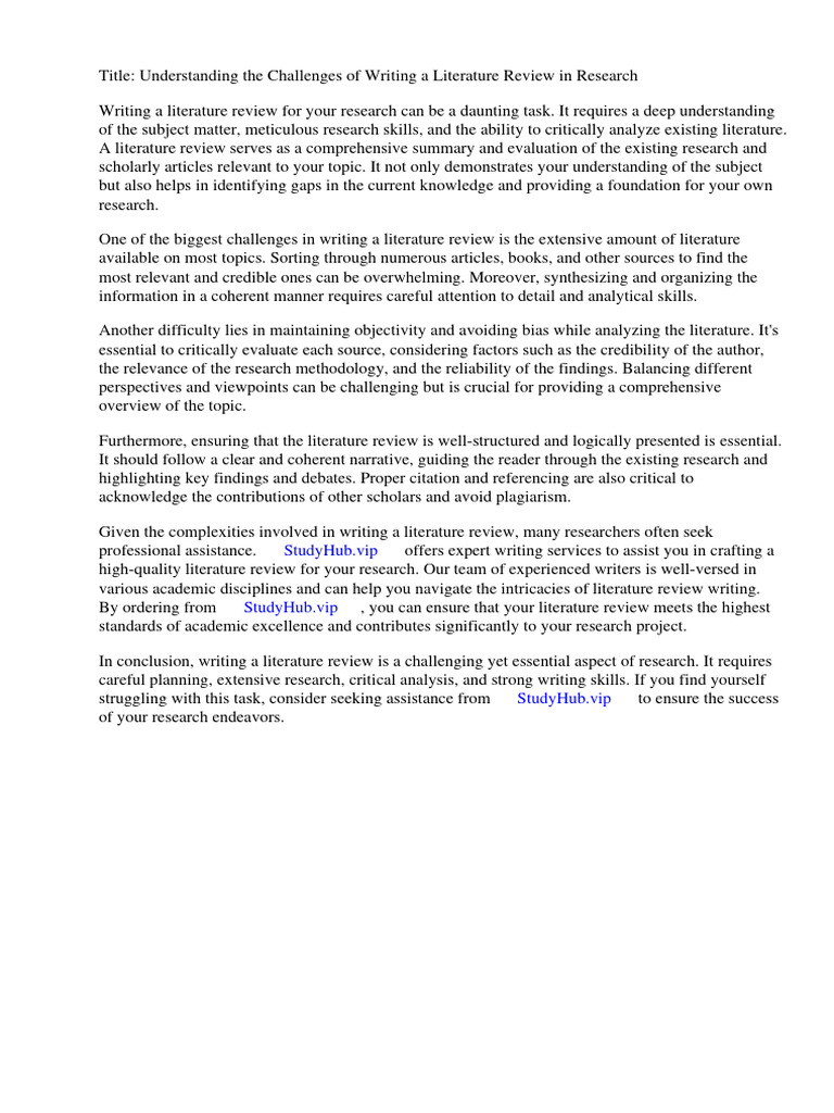 Define Literature Review in Research PDF | PDF | Literature Review ...