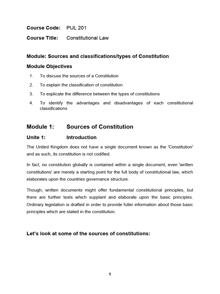 2 Sources and Class of Const | PDF | Governance | Government