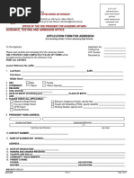 BPSU Application Form | PDF