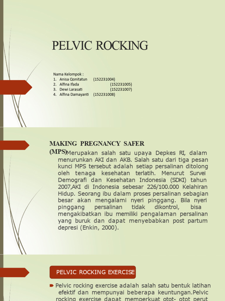 Pelvic Rocking | PDF | Kesehatan Holistik