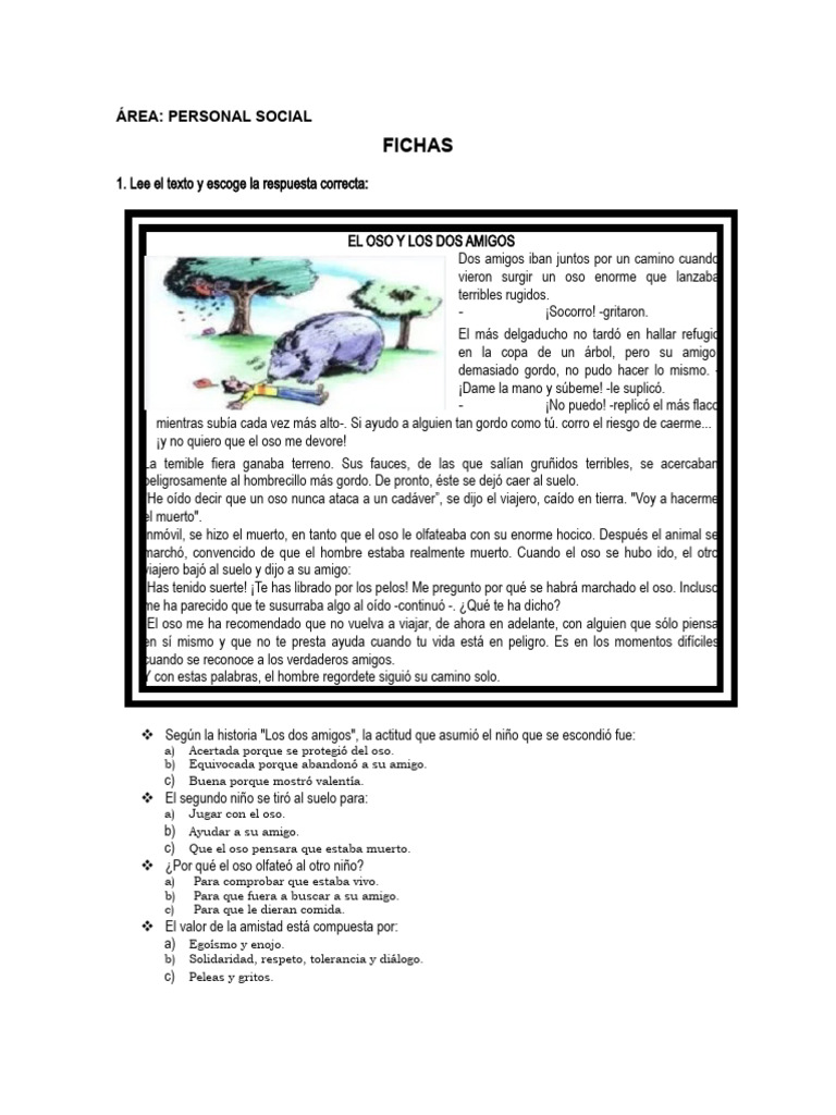 FICHA 13 de Marzo PS | PDF