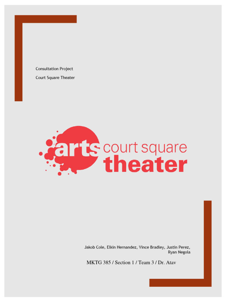Court Square Theatre 385project | PDF | Advertising | Social Media
