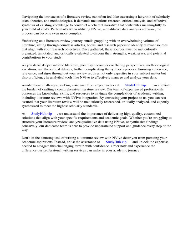 Literature Review With Nvivo | Download Free PDF | Data | Qualitative Research