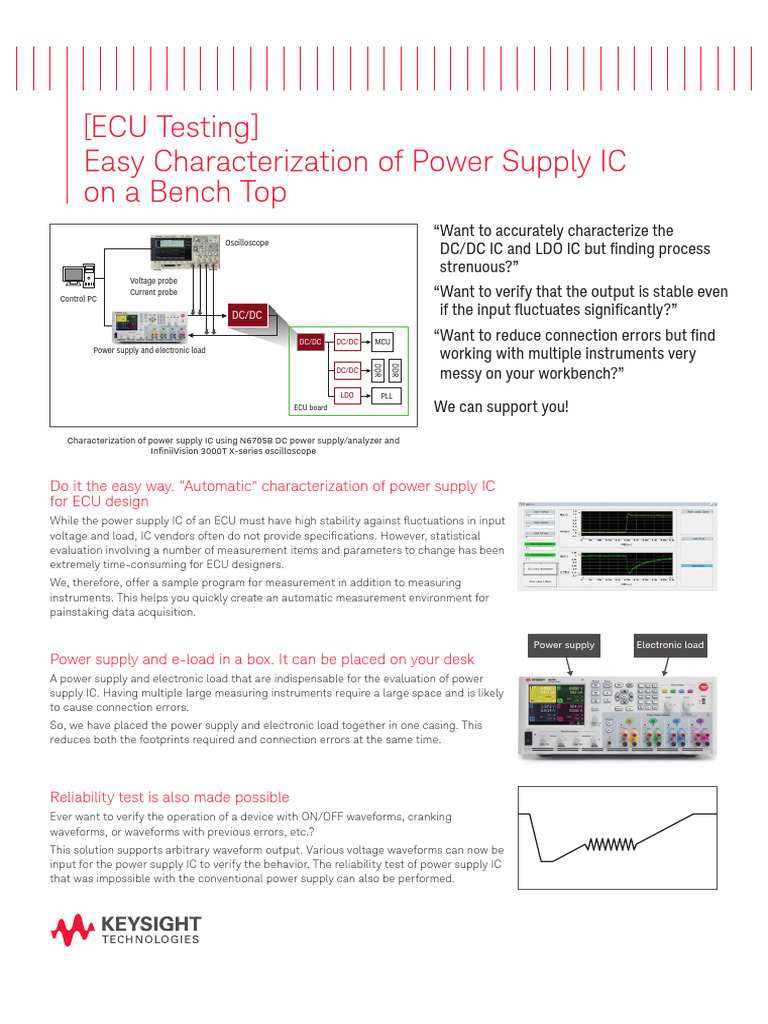 (ECU Testing) Easy Characterization of Power Supply IC On A Bench Top ...