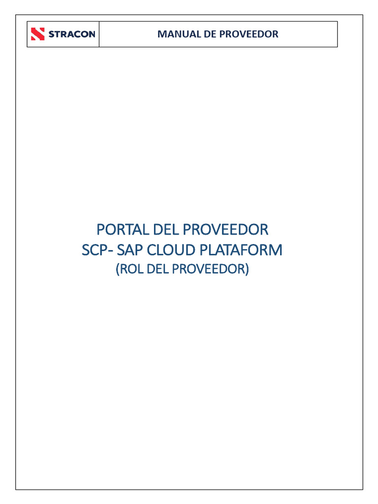 Manual Portal de Proveedores - Rol Proveedor - v1 | PDF | Factura | Informática