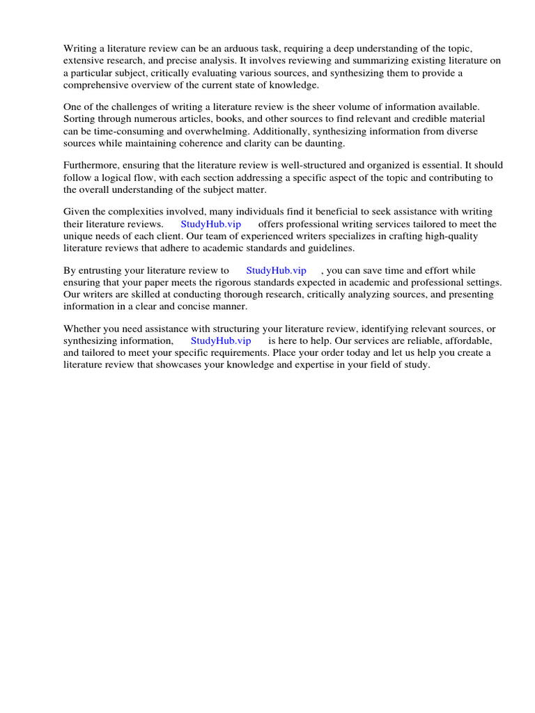 Literature Review Main Body | PDF | Literature Review | Essays