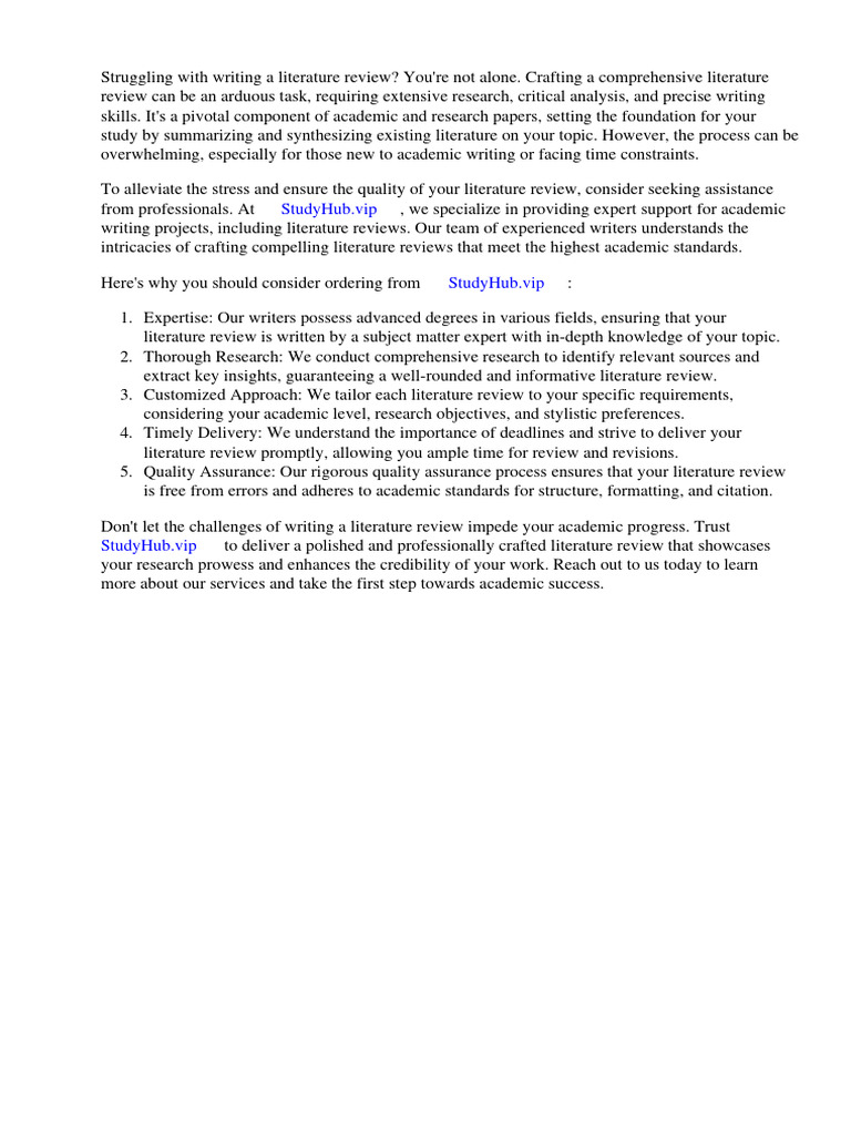 Literature Review Starters | PDF | Literature Review | Essays