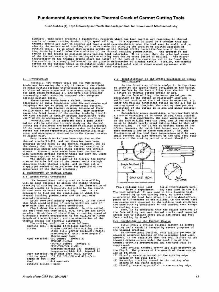 Understanding Thermal Cracks in Cermets | PDF | Fracture | Strength Of ...