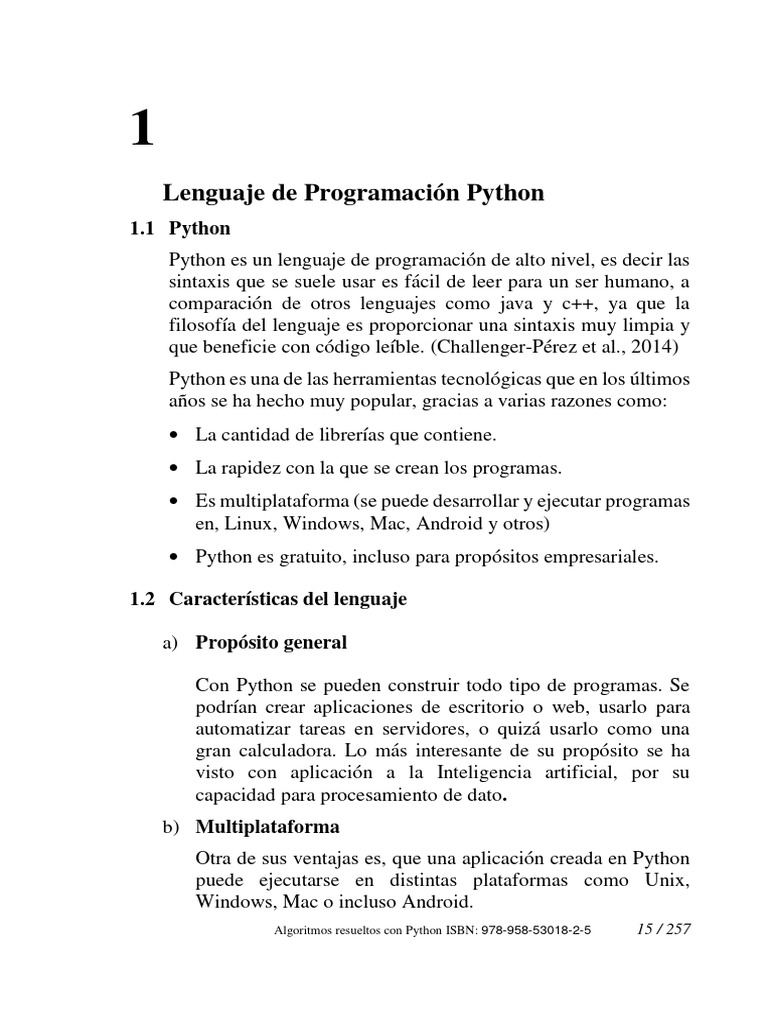 Algoritmos Resueltos Con Python 1 Pdf Python Lenguaje De Programación Tipo De Datos
