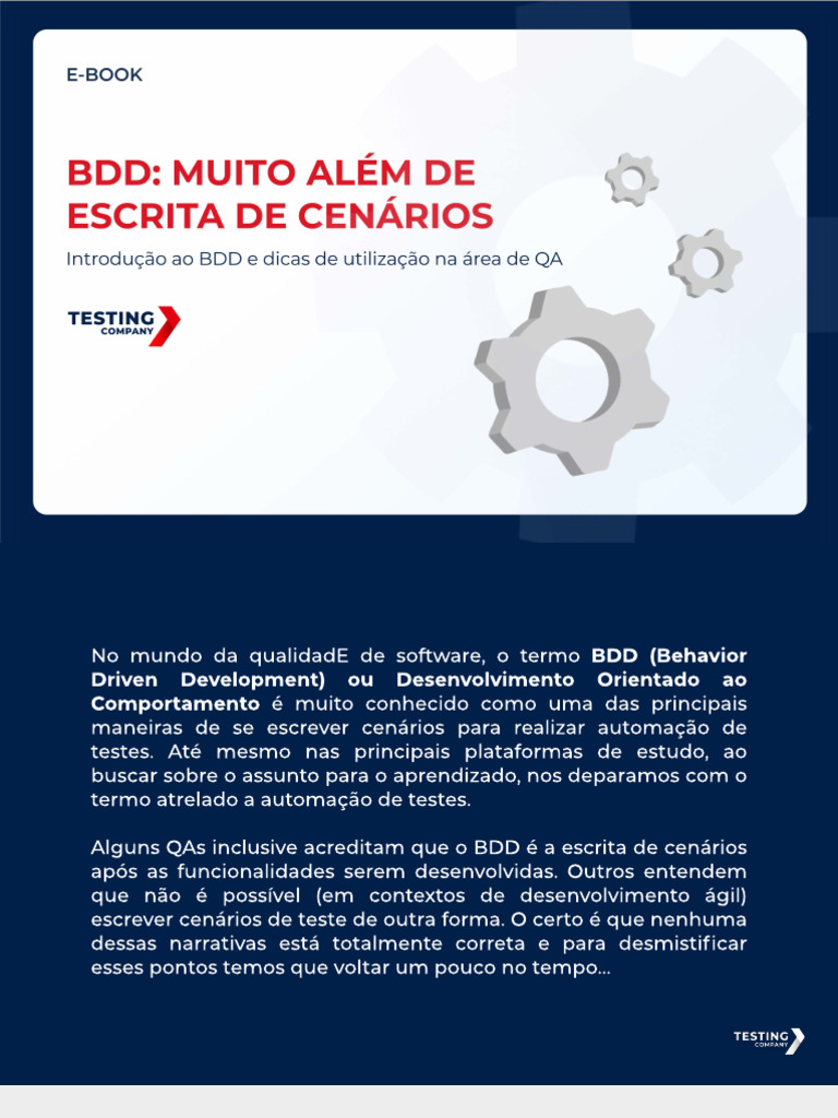 BDD Muito Além de Escrita de Cenários Ebook | PDF | Desenvolvimento ...