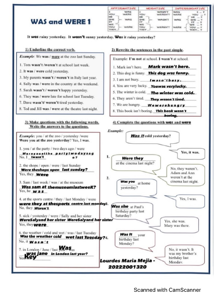 was and were 1 | PDF