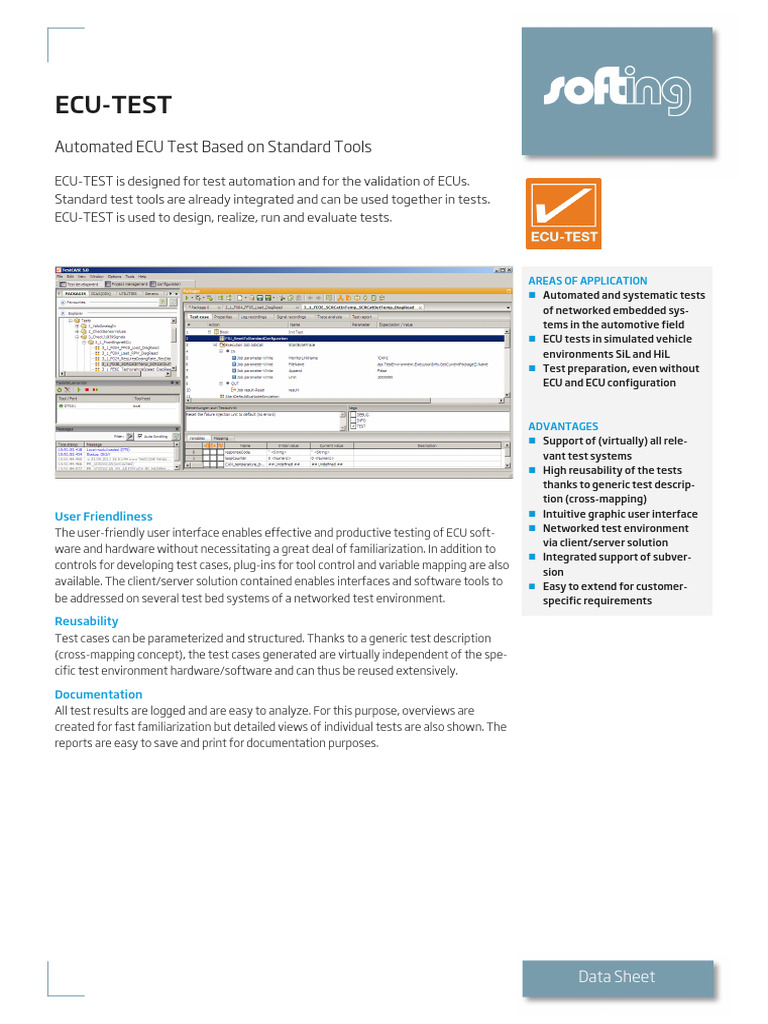 Softing-DB ECU TEST E | PDF | Software | Software Development
