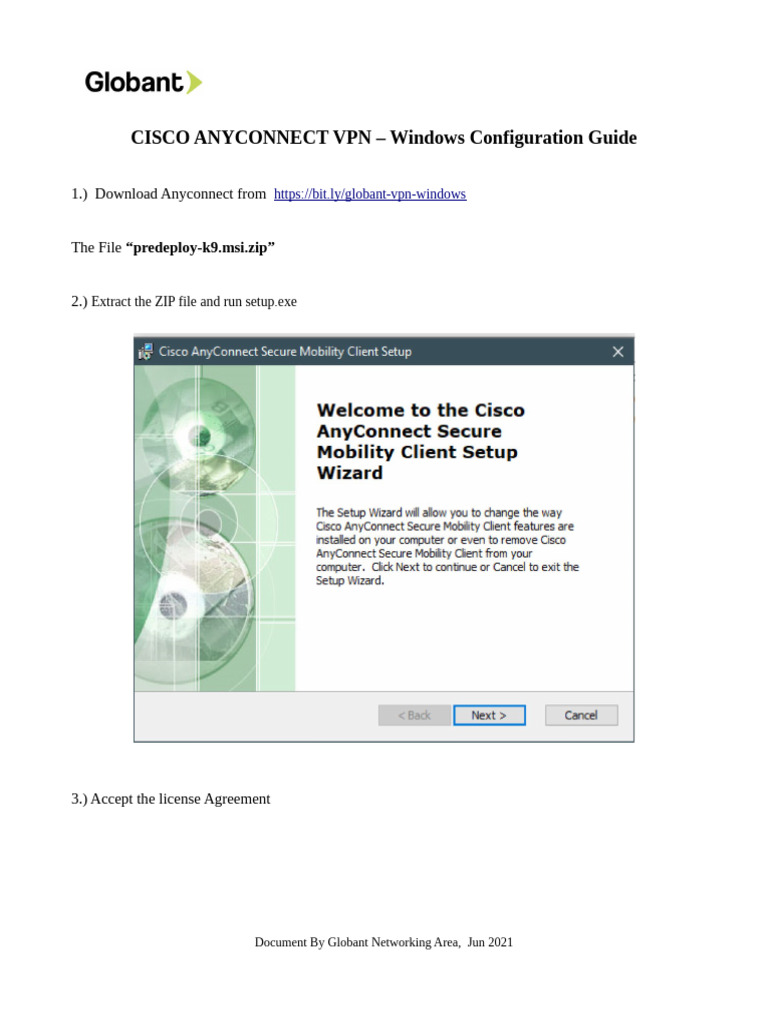 Cisco Anyconnect VPN - Windows Manual | PDF