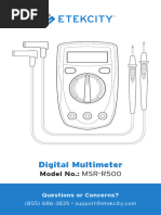 Pocket Digital Multimeter: Model No. 052-0060-2 | PDF | Electrical ...