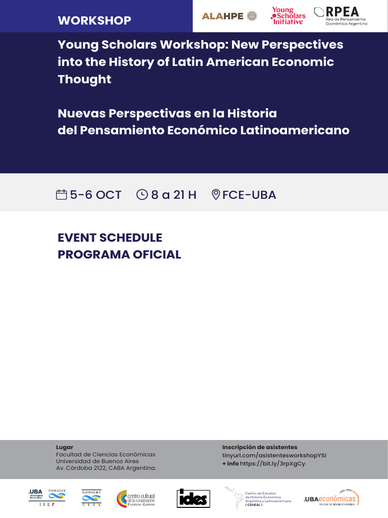 Programa Workshop HPE | PDF | Economias | Ciencias económicas