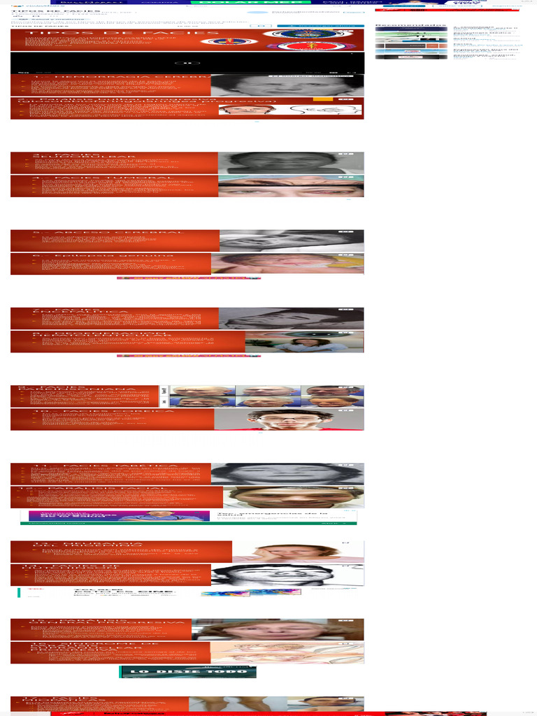 Tipos de Facies en Medicina | PDF | Medicina | Medicina CLINICA