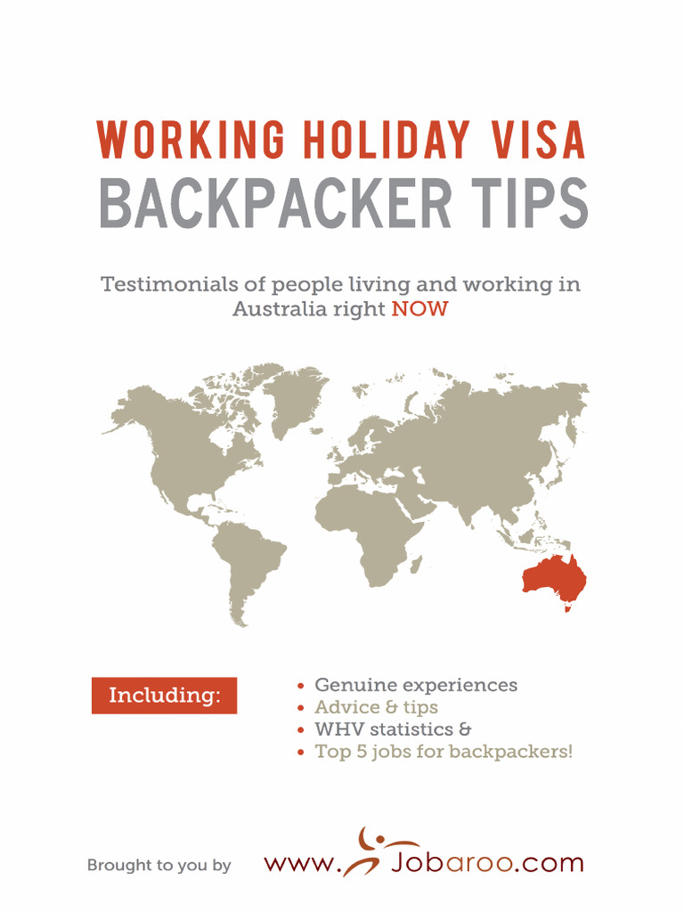 Working Holiday Visa Backpacker Tips | PDF | Australia