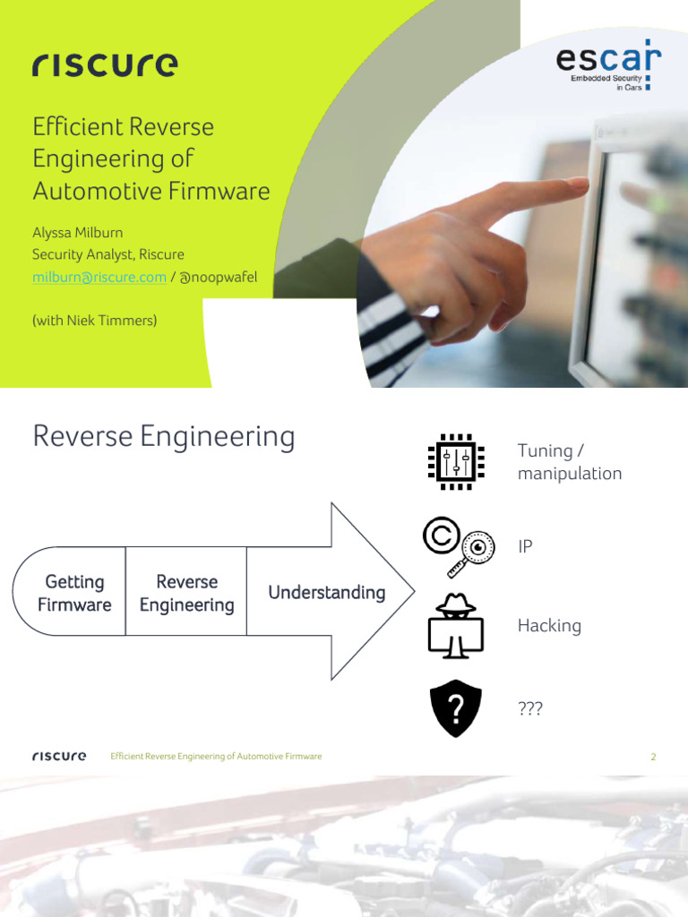 Reverse Engineering of Automotive Firmware | PDF | Microcontroller | Emulator