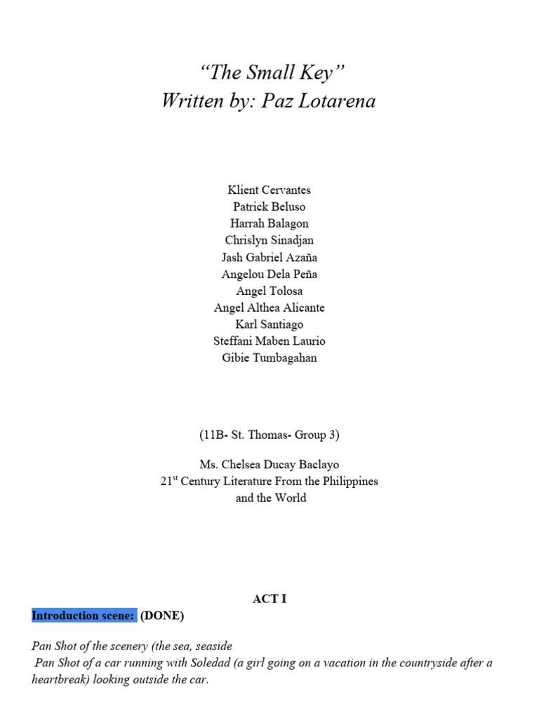 "The Small Key"-4 | PDF