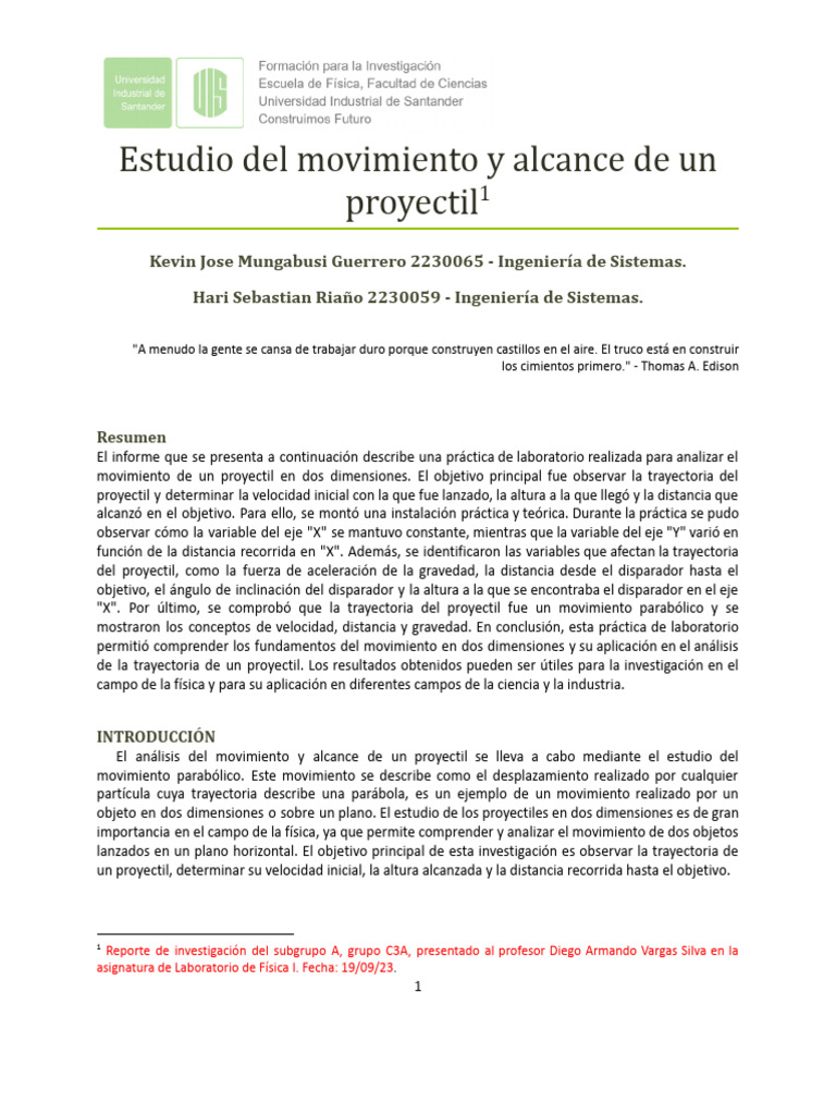 Reporte I02 | PDF | Fuerza | Velocidad