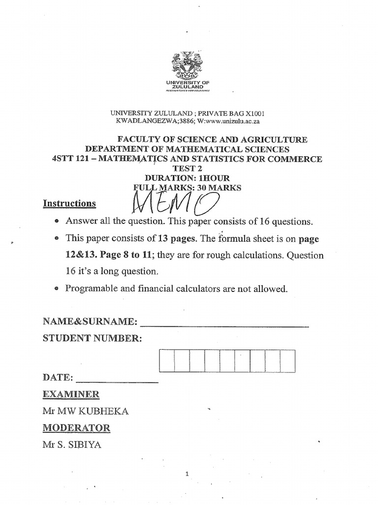 Test2 Solution | PDF