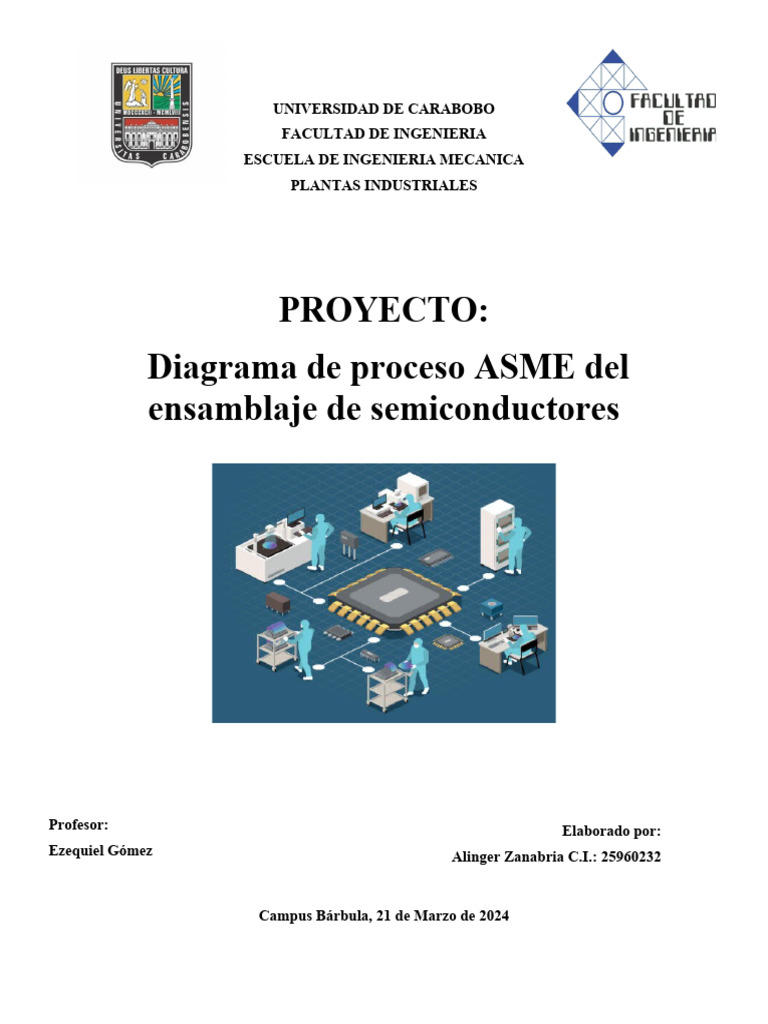 Diagrama ASME: Ensamblaje de Semiconductores | PDF | Semiconductores ...