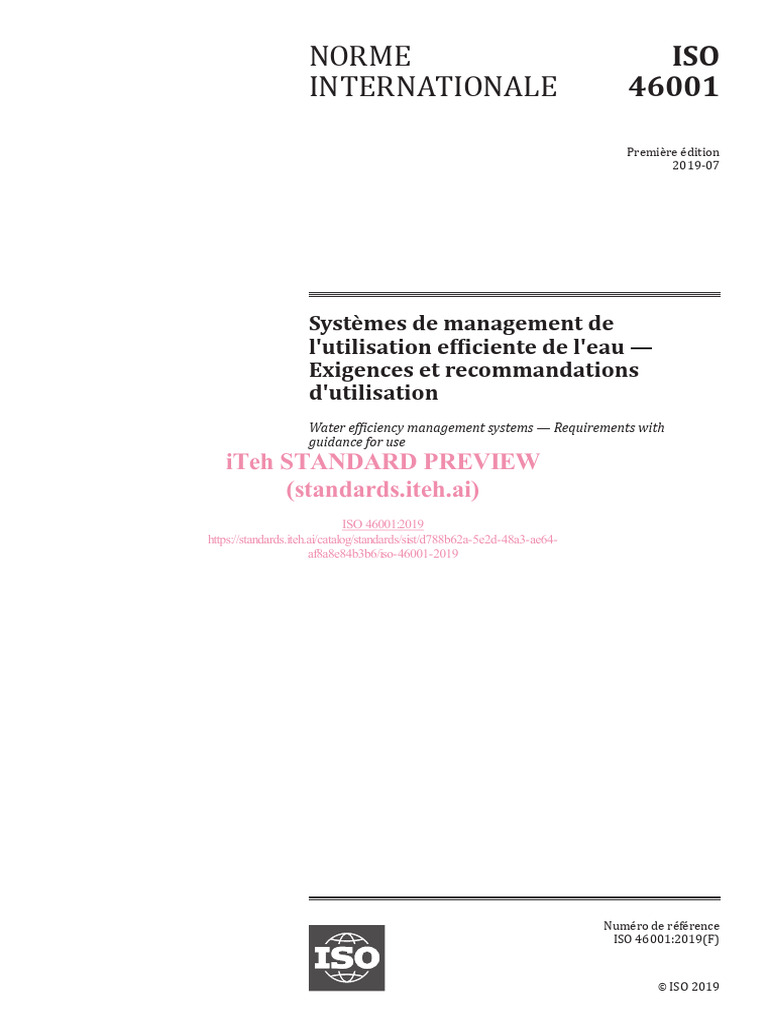 Iso 46001 2019 | PDF | Audit | Organisation internationale de normalisation