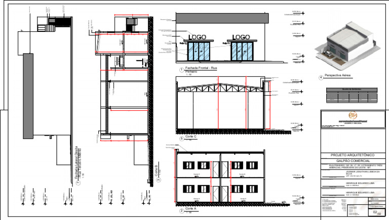 Projeto Arquitetônico Prancha 2/2 | PDF