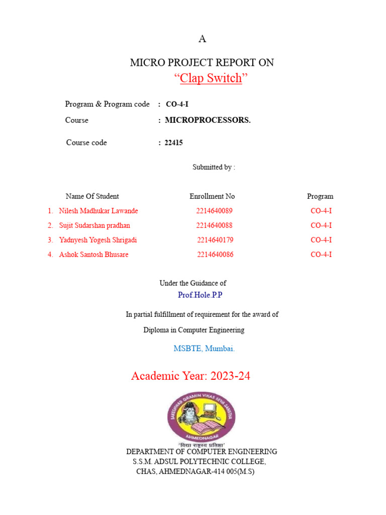 DMS Micro Project | PDF | Educational Stages