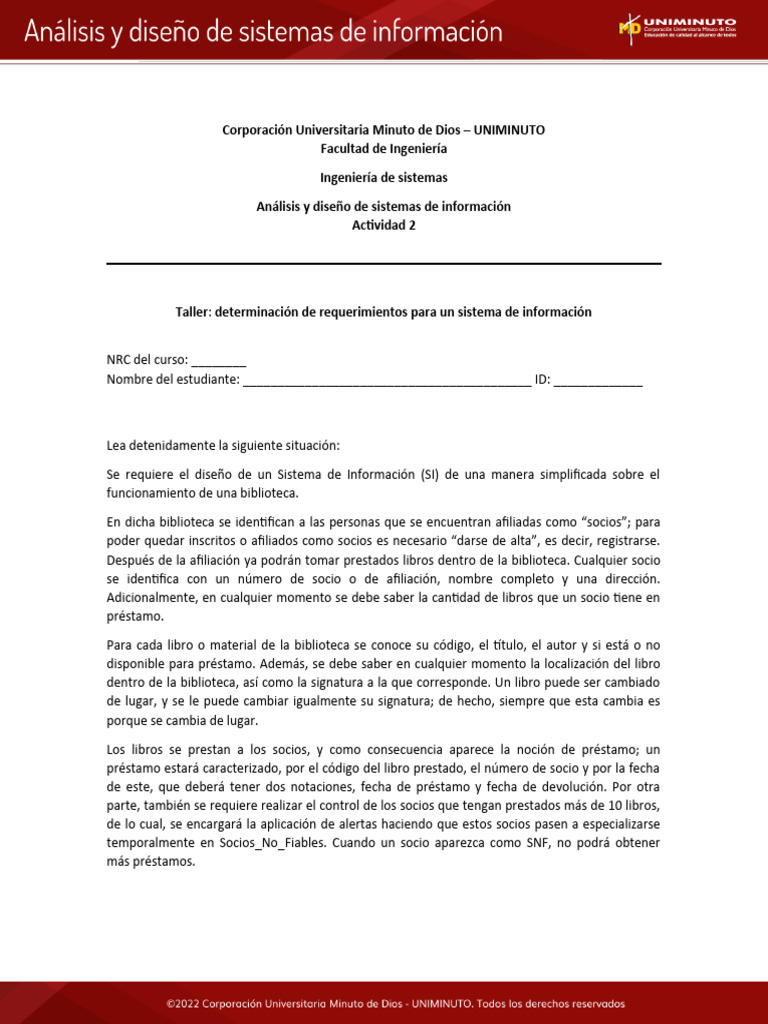 Uni1 Act2 Tal Det Req Sis Inf | PDF | Computers