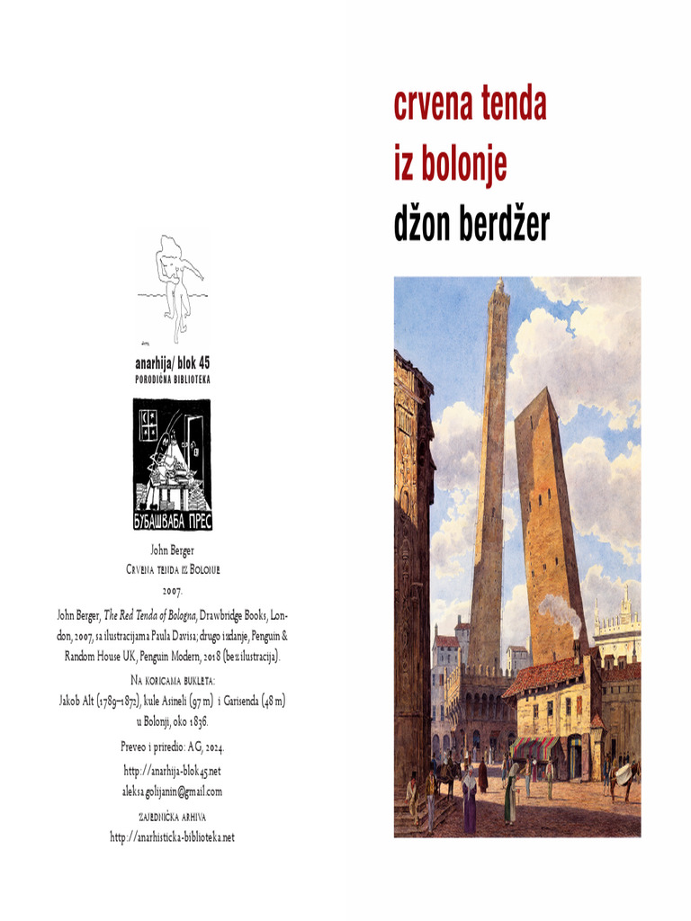 Berger Crvena Tenda Iz Bolonje 2007 2 Obican | PDF