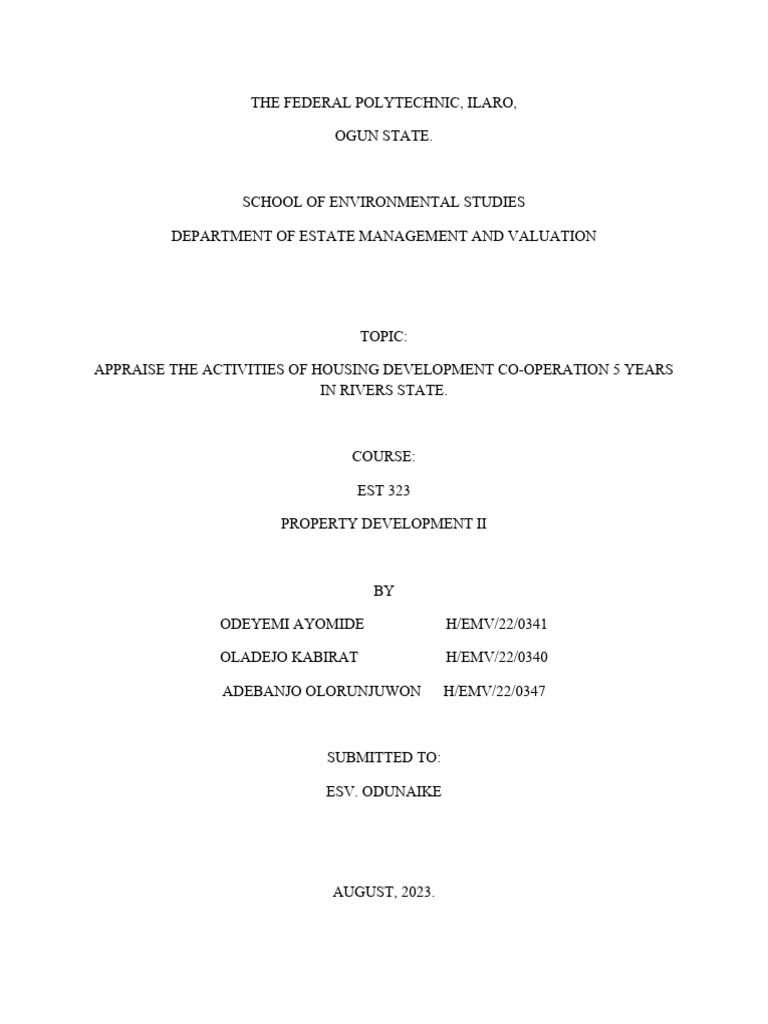Housing Development Assignment En-WPS Office | PDF | Economies