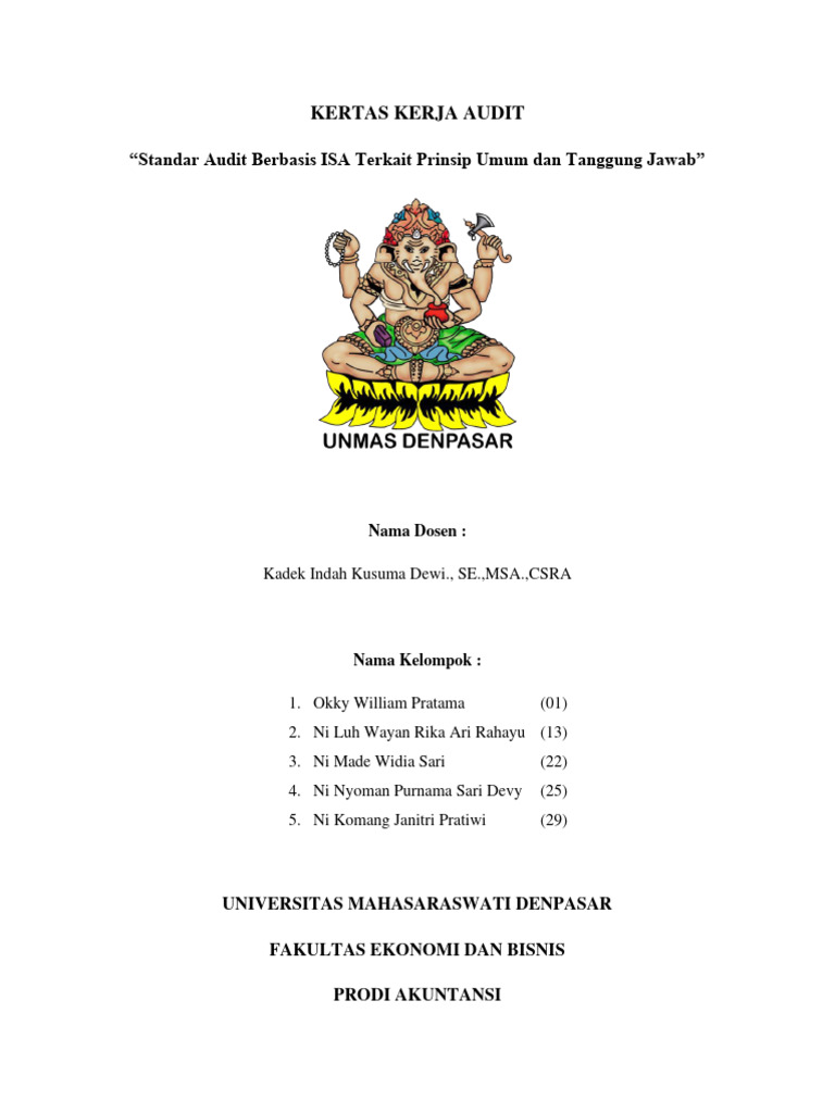 Kelompok 3 - Kertas Kerja Audit | PDF